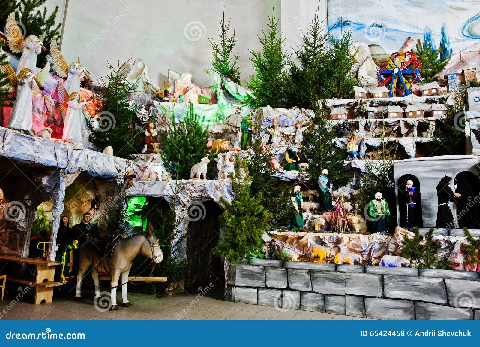 Christmas nativity crib stock photo. Image of figurines - 65424458