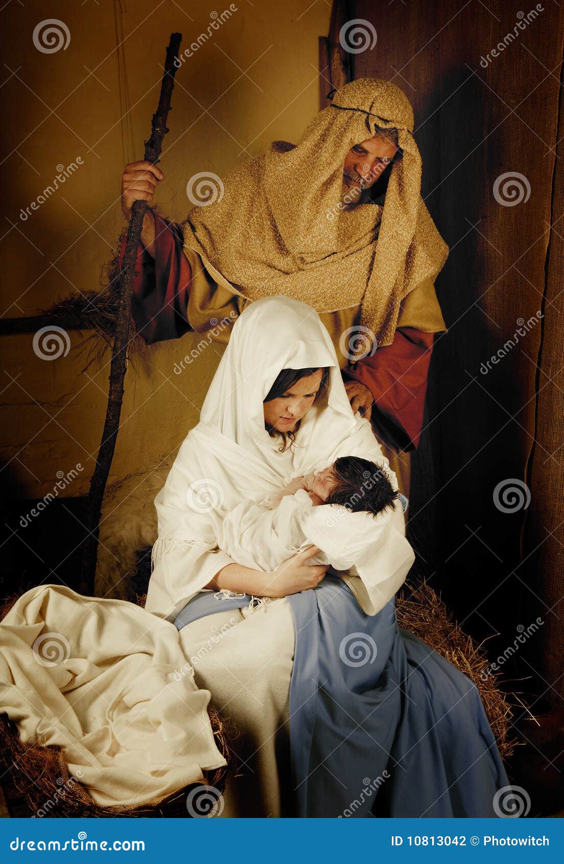 Christmas Nativity Live Scene Stock Photo - Image of christmas ...