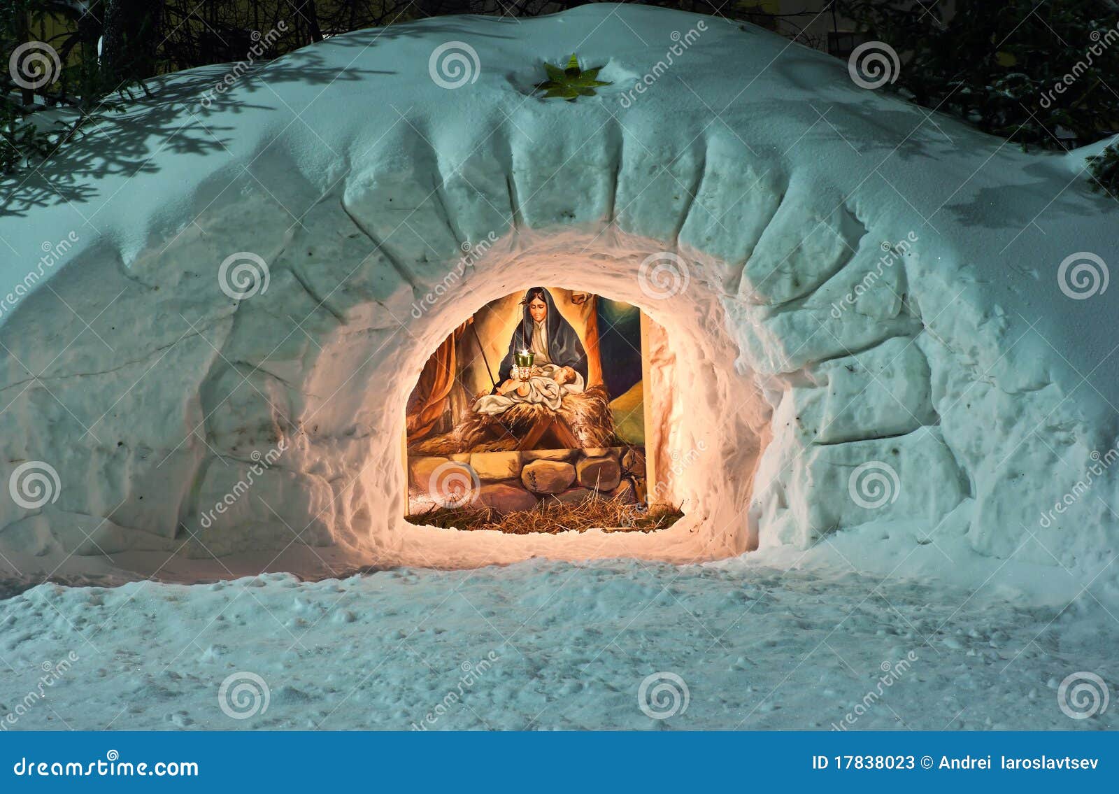 Christmas nativity scene stock image. Image of winter - 17838023