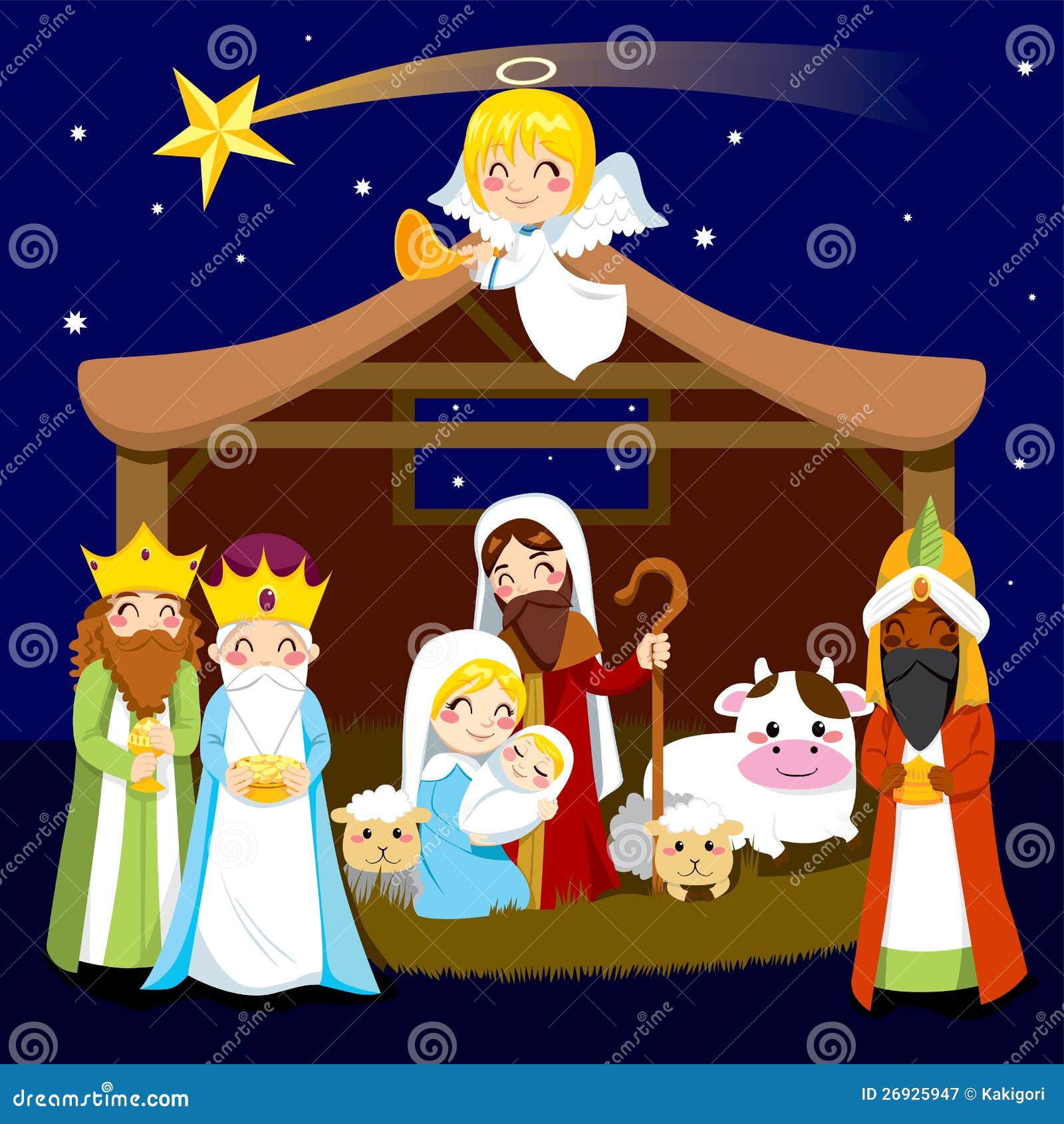 Christmas Nativity Scene Clip Art