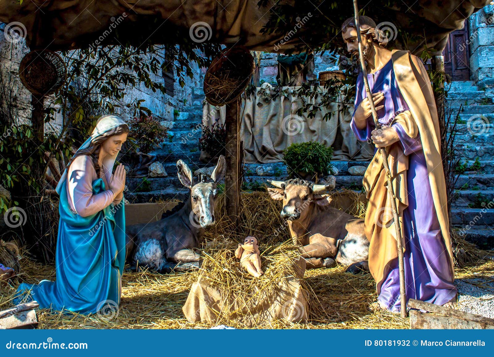 Christmas nativity scene stock photo. Image of faith - 80181932