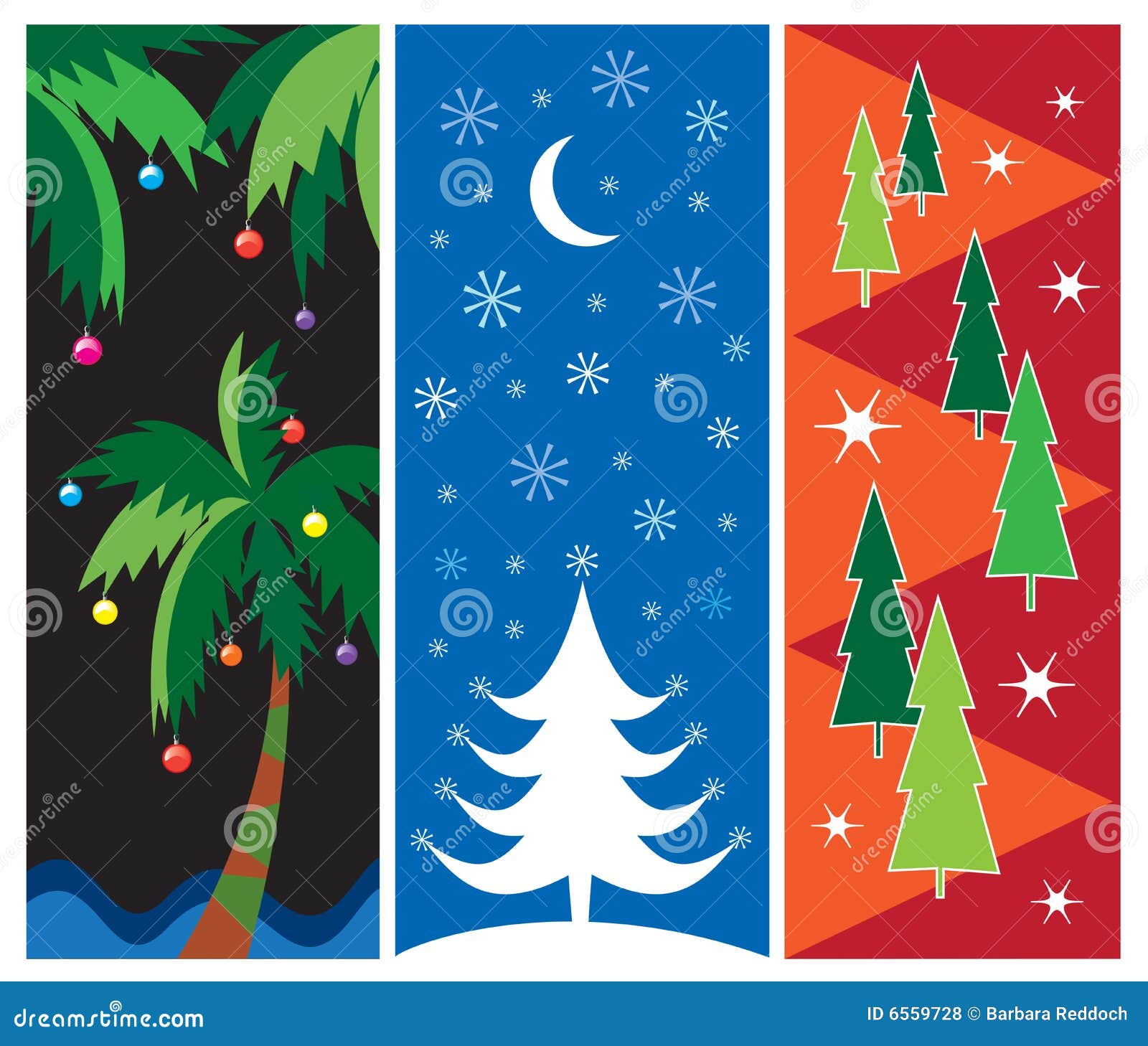 Christmas Nature Designs stock vector. Illustration of ocean - 6559728