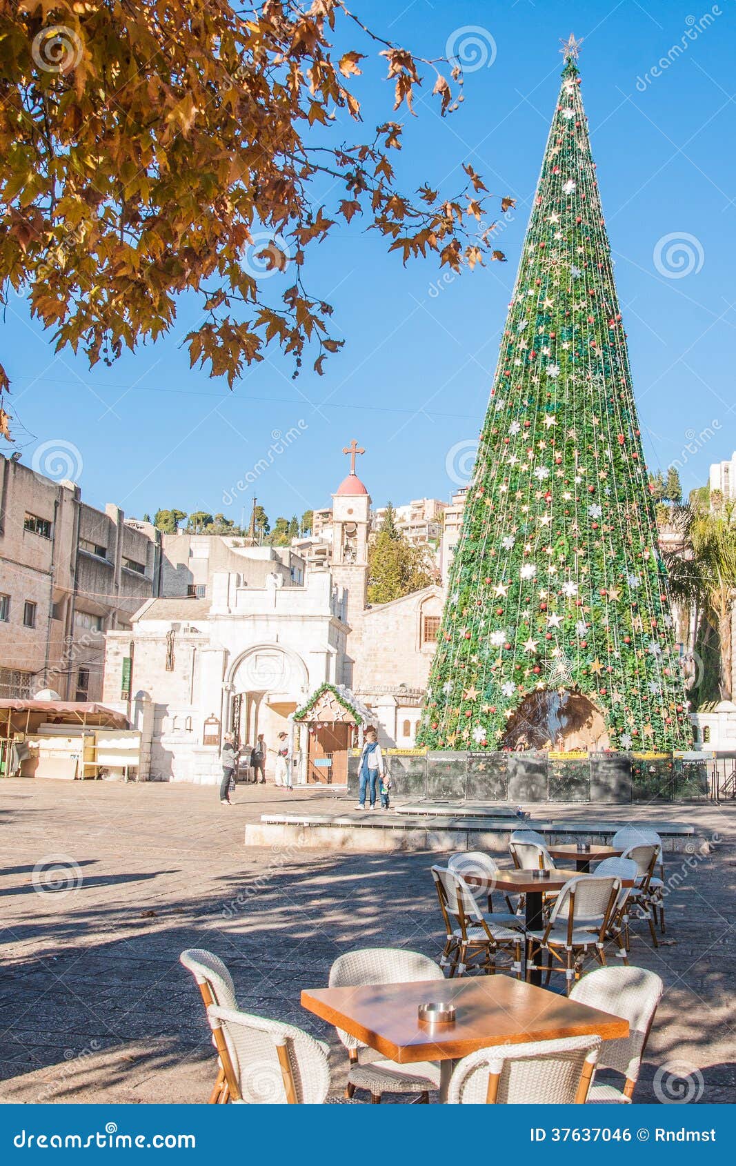 Christmas in Nazareth editorial photo. Image of basilica - 37637046