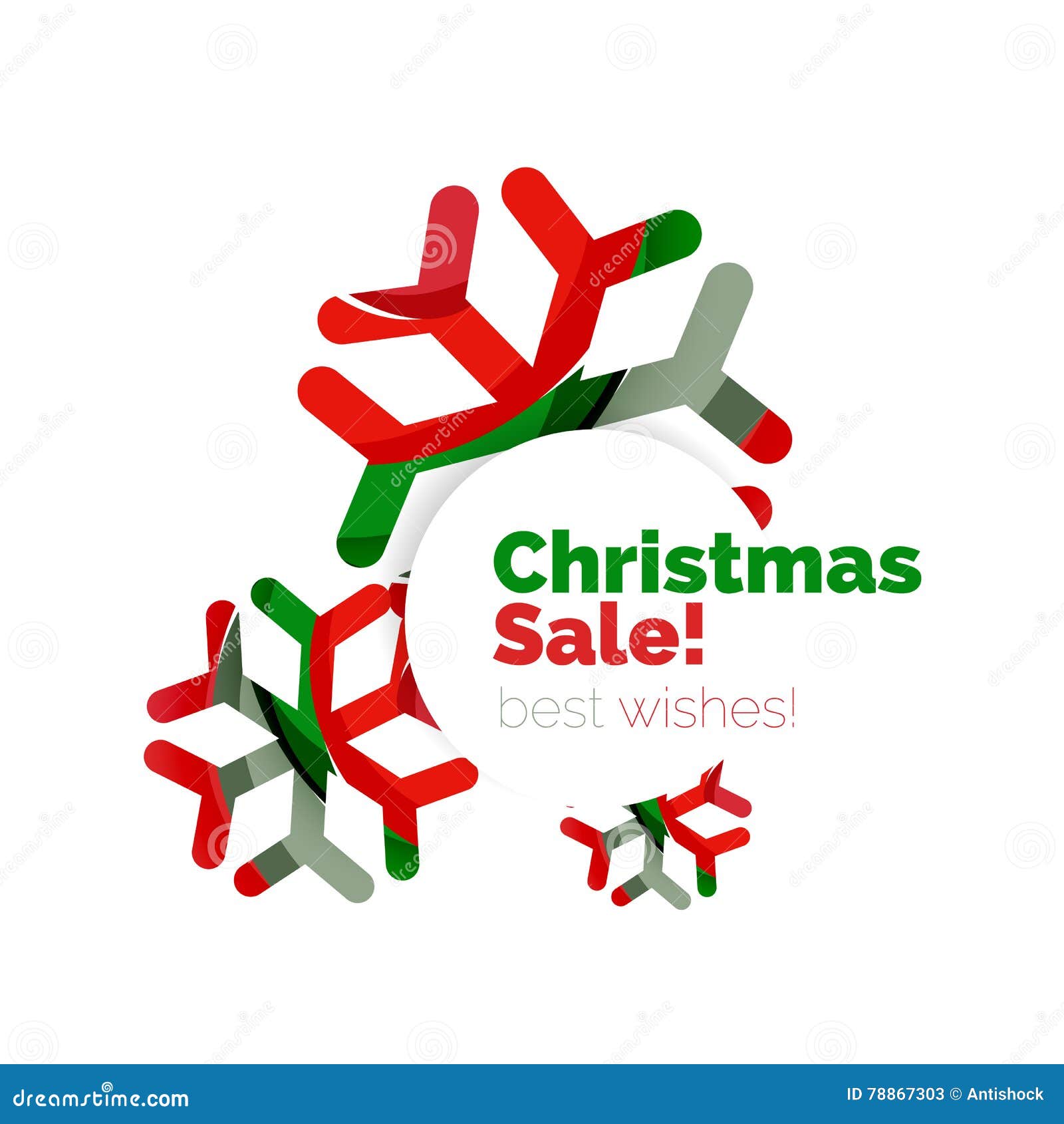 Christmas and New Year Promotion Banner Design Stock Vector ...