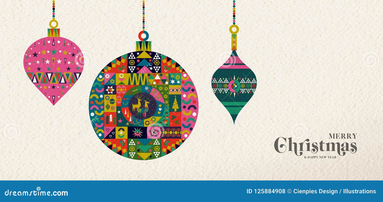 Christmas and New Year Retro Folk Art Ornament Stock Vector ... Christmas and New Year Retro Folk Art Ornament Stock Vector ...