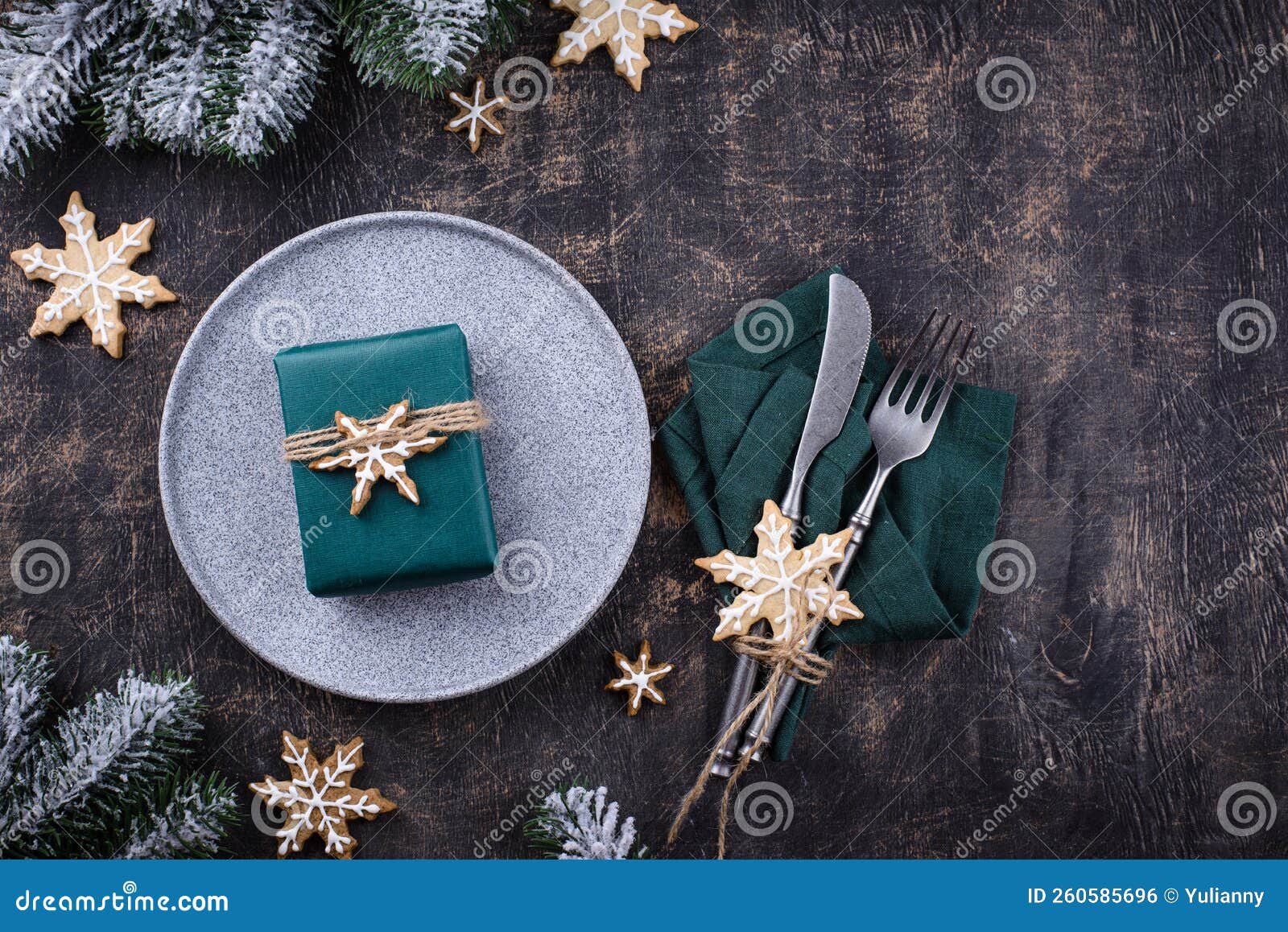 Christmas and New Year Table Setting Stock Photo - Image of dish ... Christmas and New Year Table Setting Stock Photo - Image of dish ...