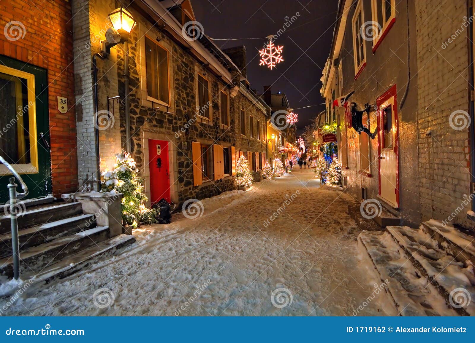 Christmas night stock photo. Image of decoration, people - 1719162