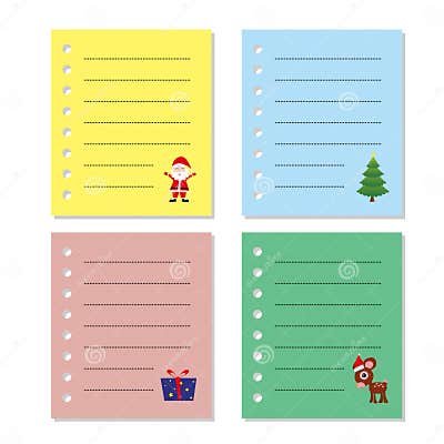 Christmas note paper stock vector. Illustration of colorful - 27471743