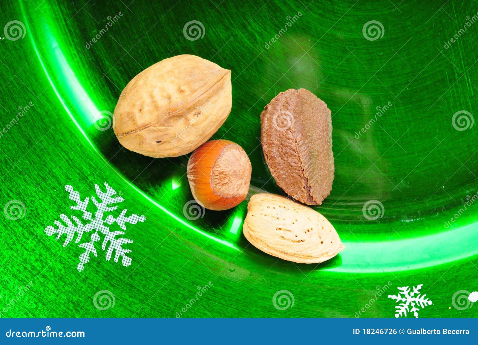 Christmas Nuts stock photo. Image of nature, plate, objects - 18246726