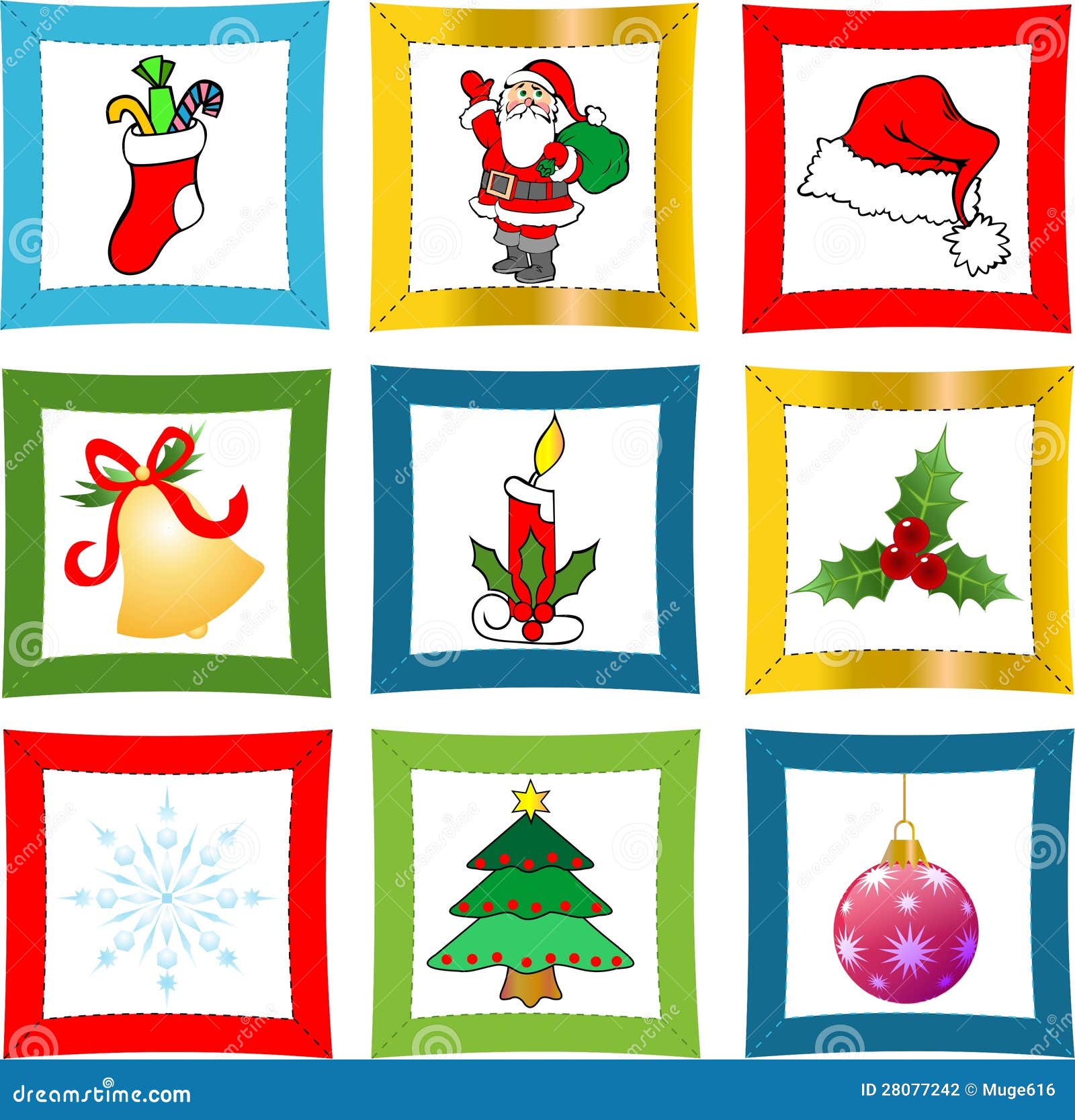 Christmas objects stock photo. Image of festive, firtree - 28077242