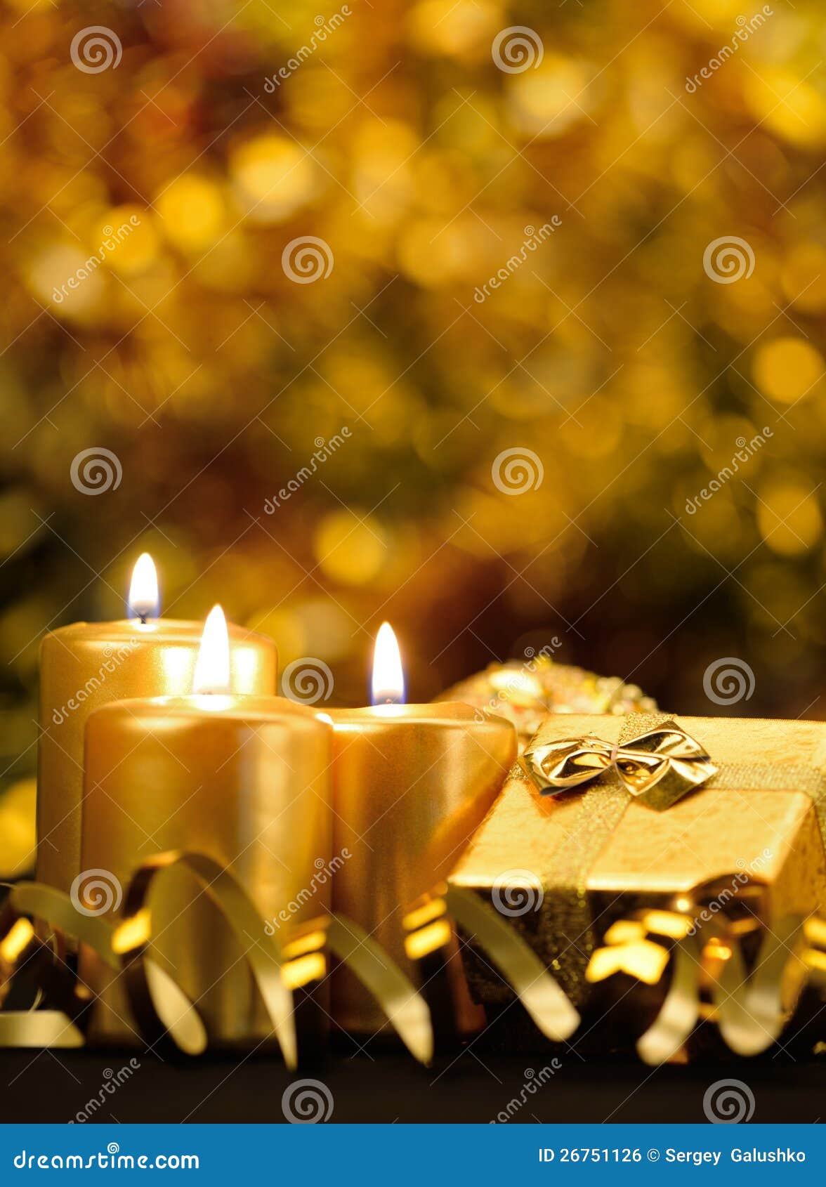 Christmas Objects of Decoration Stock Photo - Image of bokeh, black ...