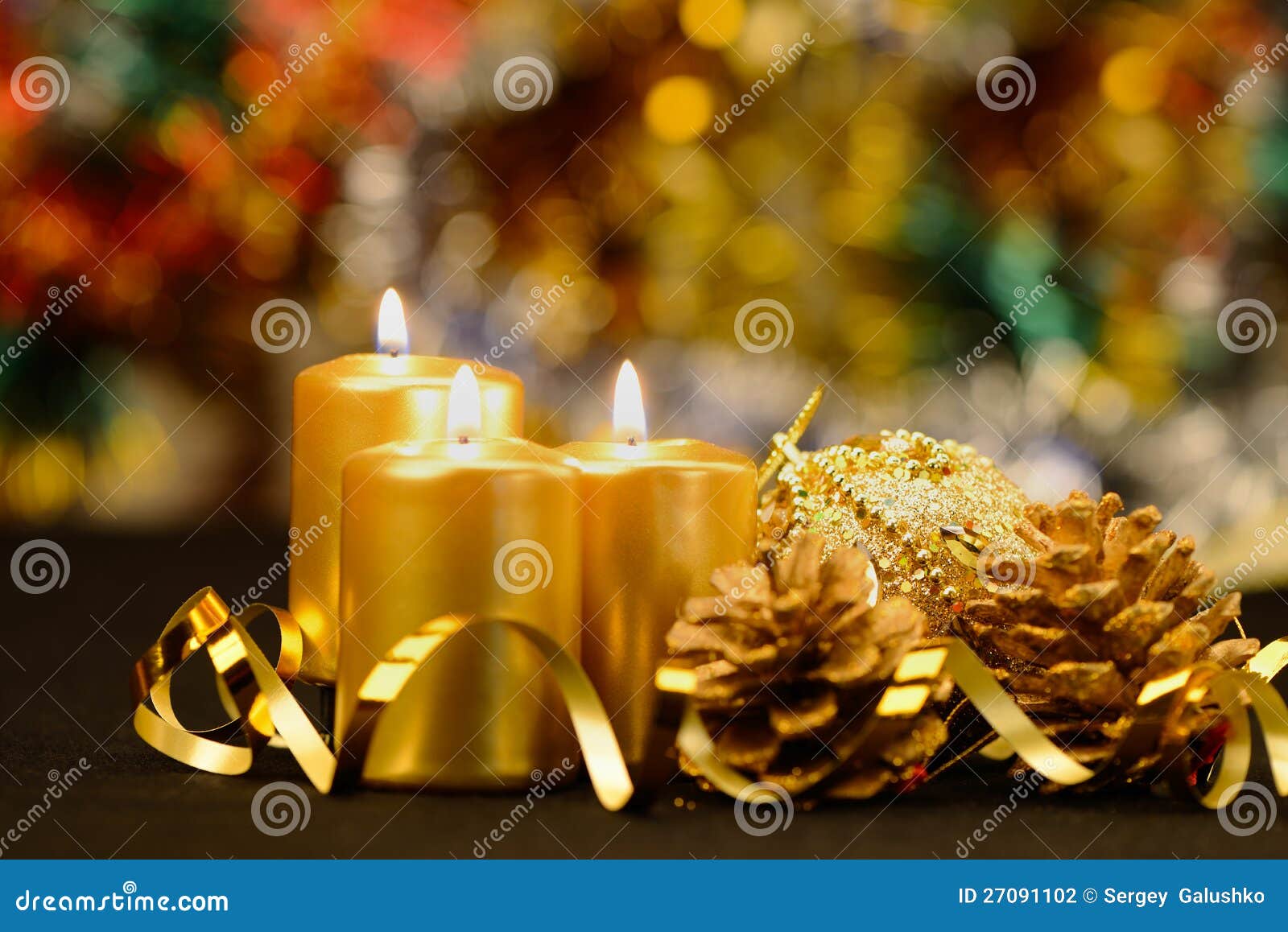 Christmas Objects of Decoration Stock Photo - Image of horizontal ...