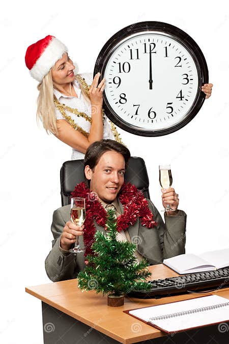 Christmas in the office stock image. Image of party, manager - 10920635