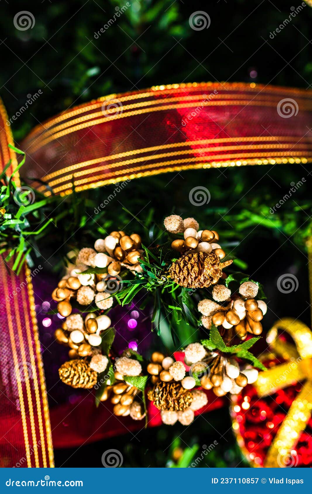 Christmas Ornament Hanging in the Christmas Tree Stock Image - Image of ...