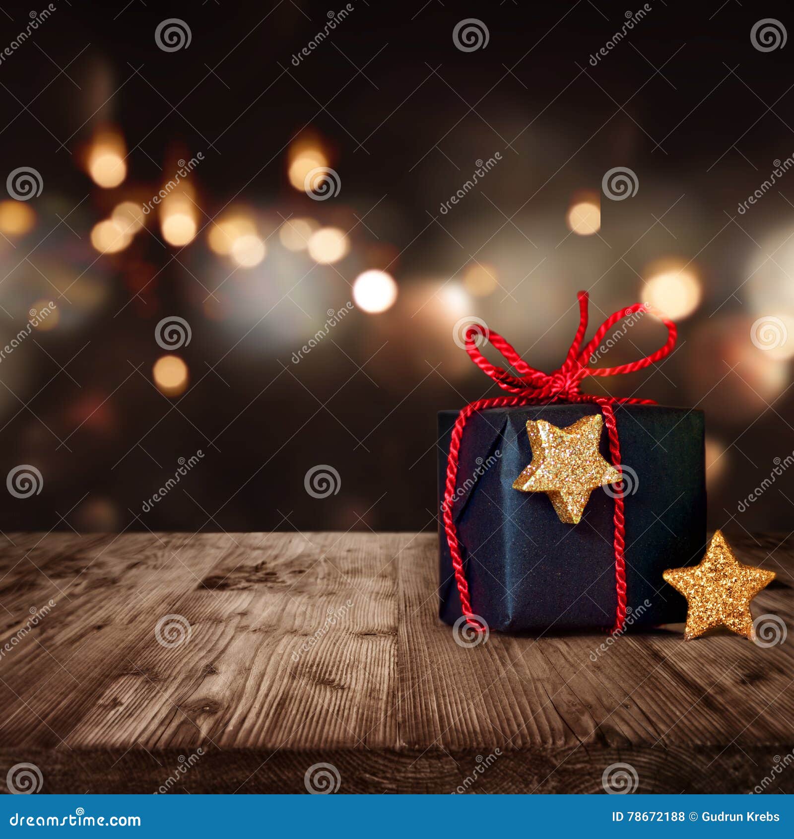 Christmas Package with Festive Background Stock Photo - Image of loop ...