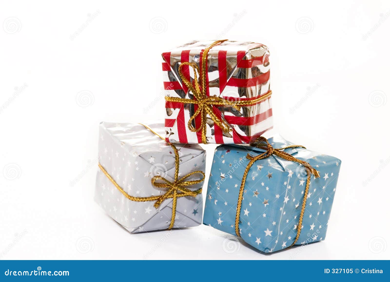 Christmas packs stock image. Image of pack, ribbon, give - 327105