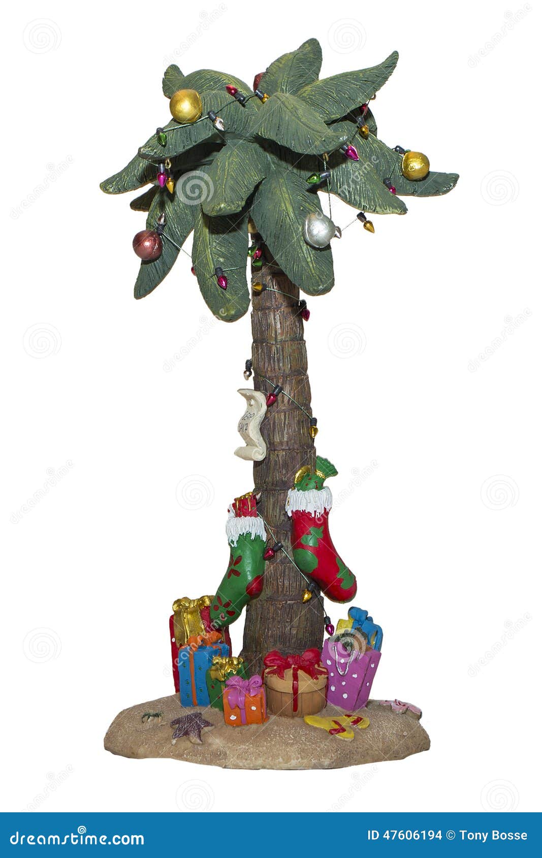 Christmas Palm Tree stock photo. Image of ornament, tree - 47606194
