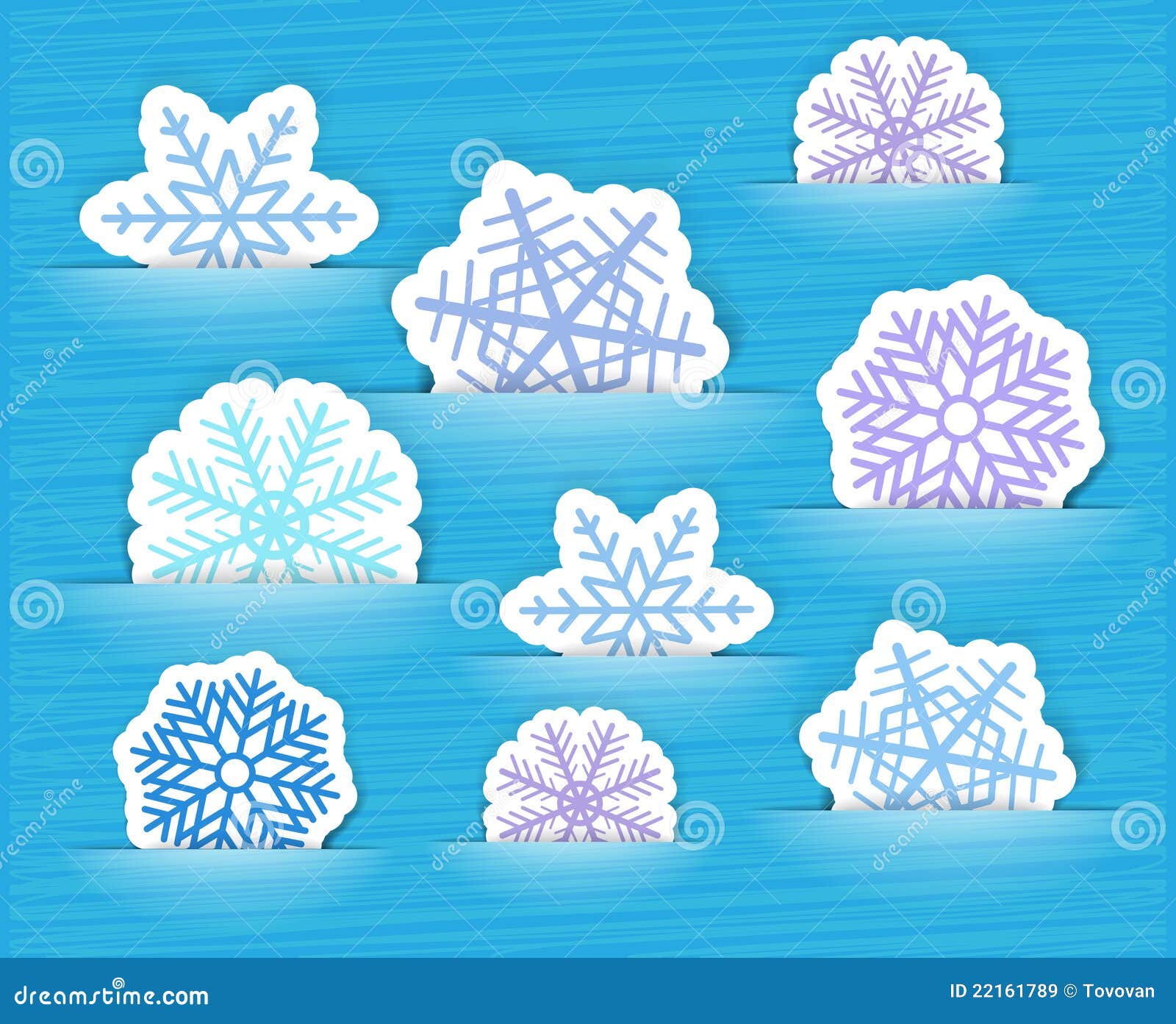 Christmas Paper Flakes Collection Stock Vector - Illustration of ...