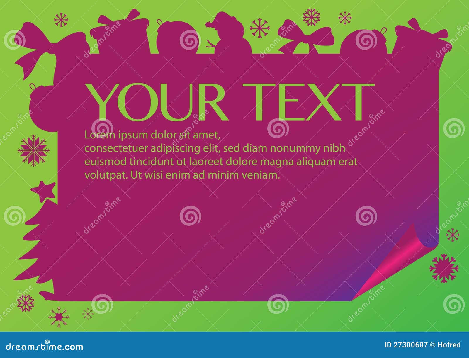 Christmas paper layout stock vector. Illustration of decoration - 27300607