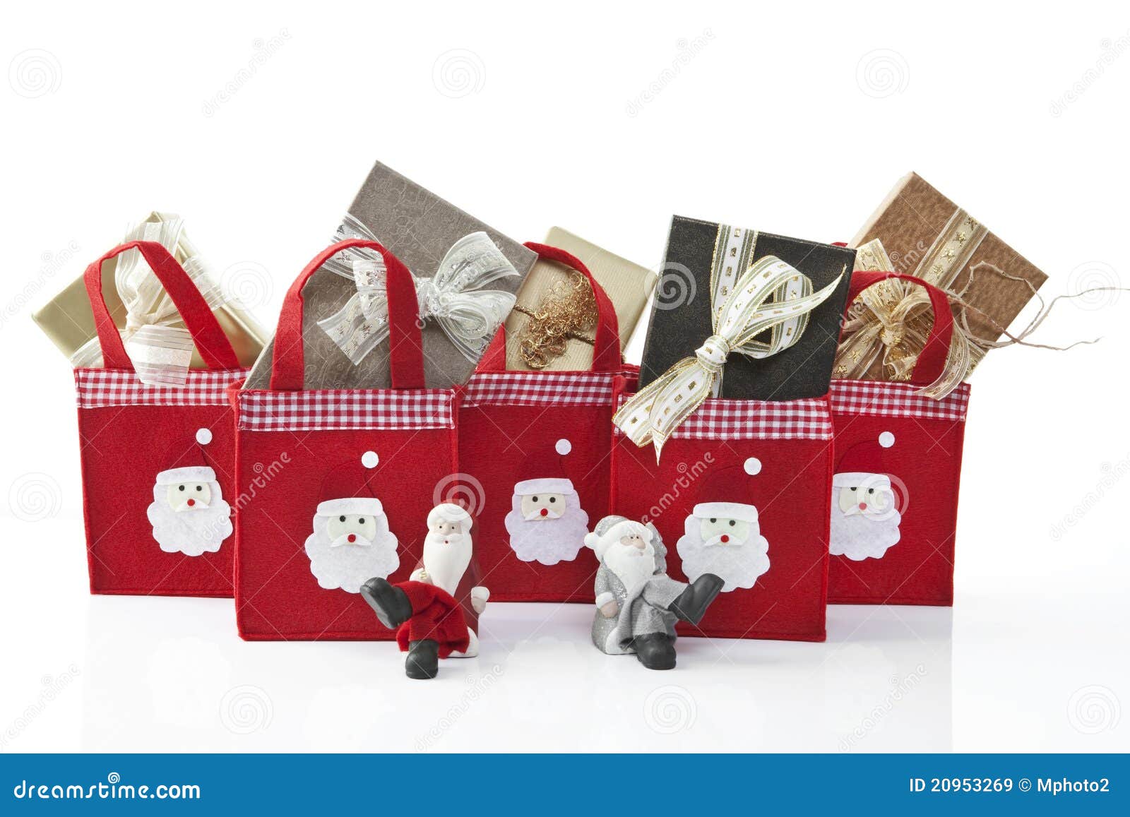 Christmas parcels stock image. Image of isolated, bright - 20953269