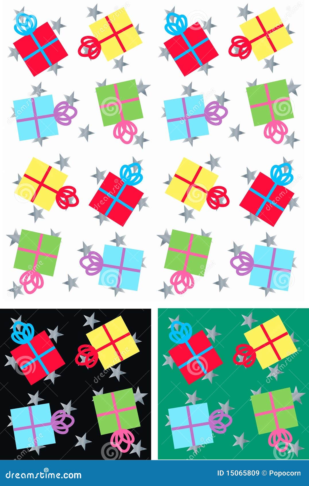 Christmas parcels seamless stock illustration. Illustration of ...