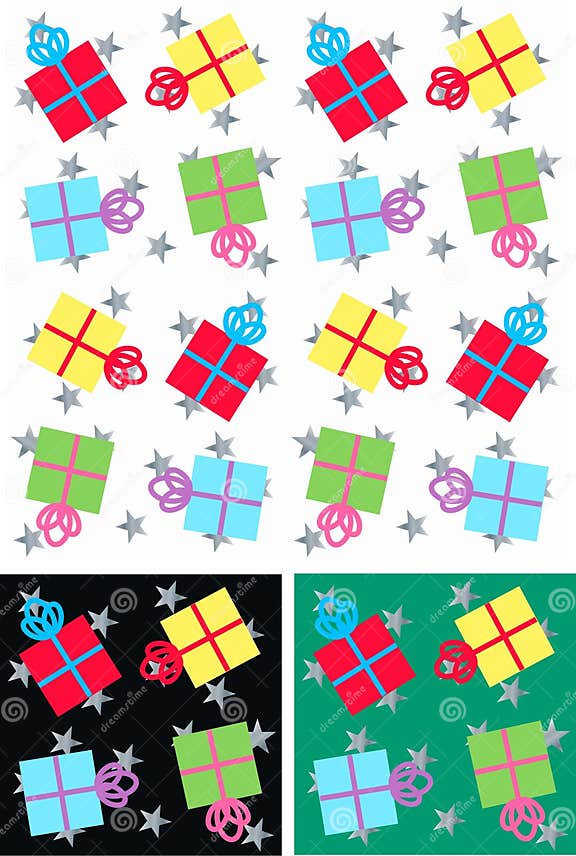 Christmas parcels seamless stock illustration. Illustration of ...