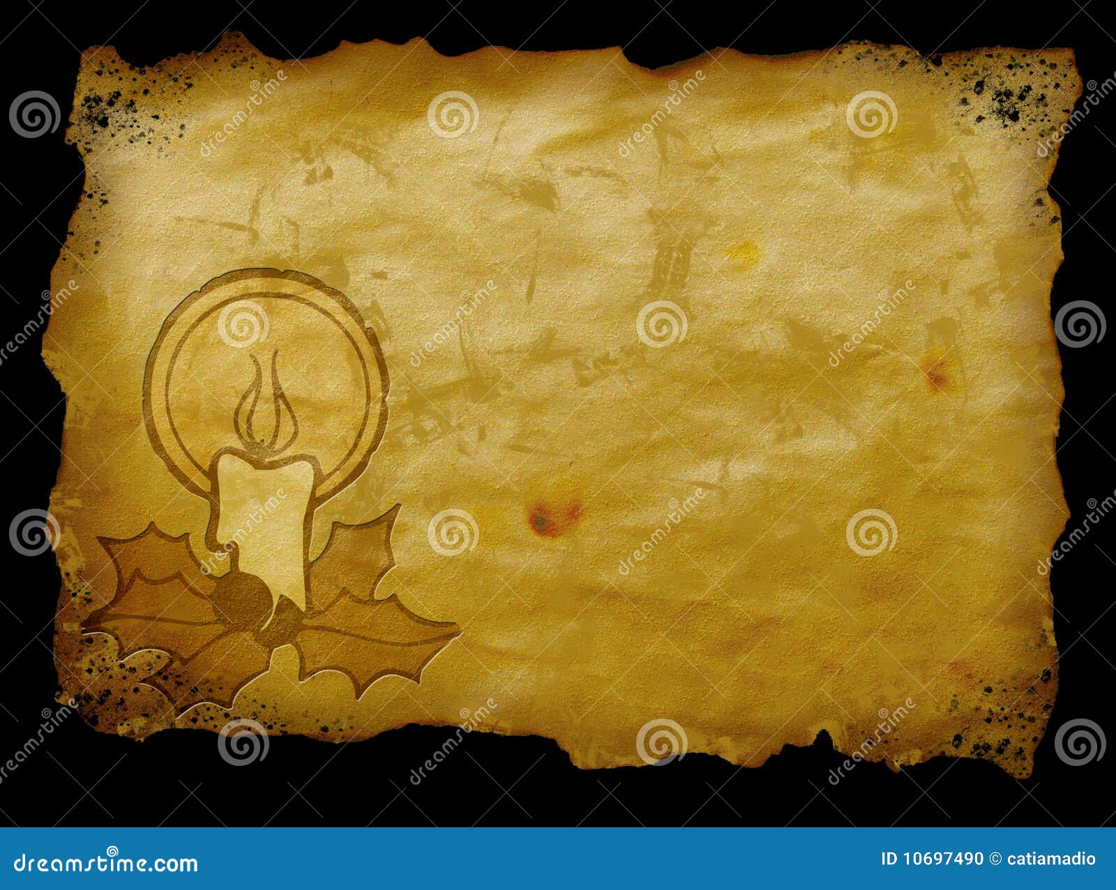 Christmas parchment stock photo. Image of december, grunge - 10697490