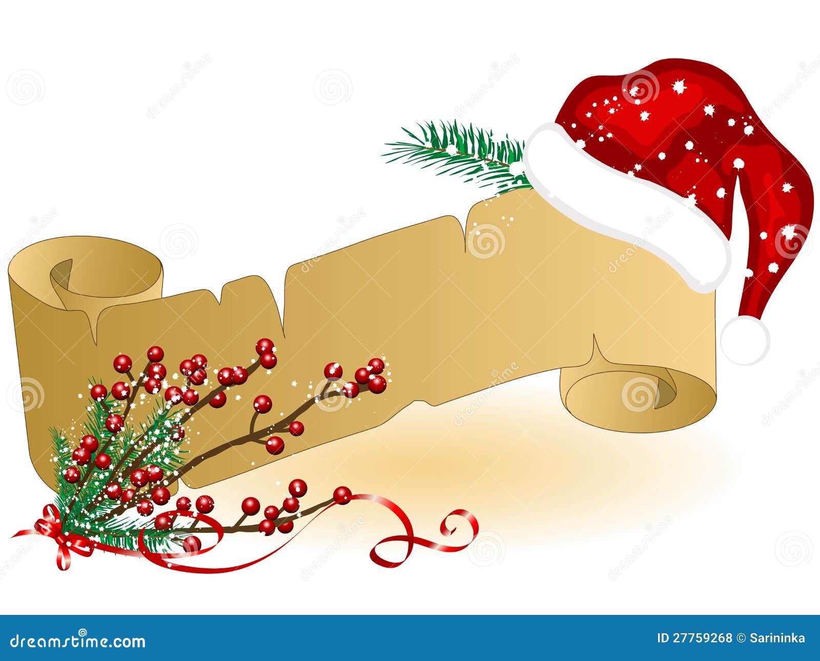 Christmas parchment stock vector. Illustration of design - 27759268