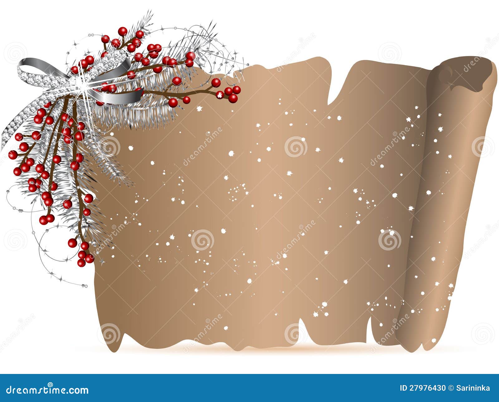 Christmas parchment stock vector. Illustration of celebrate - 27976430