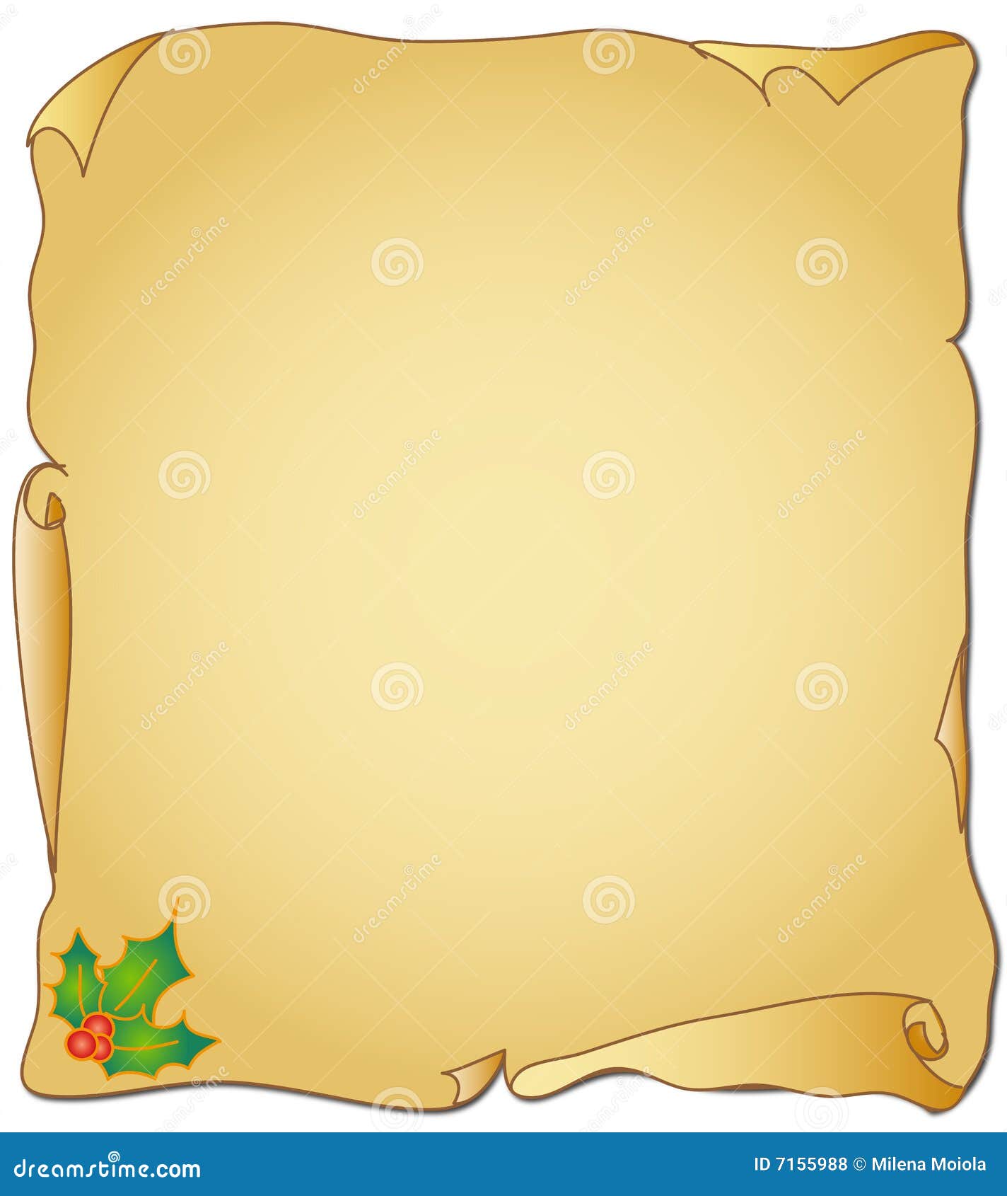Christmas Parchment stock illustration. Illustration of edges - 7155988