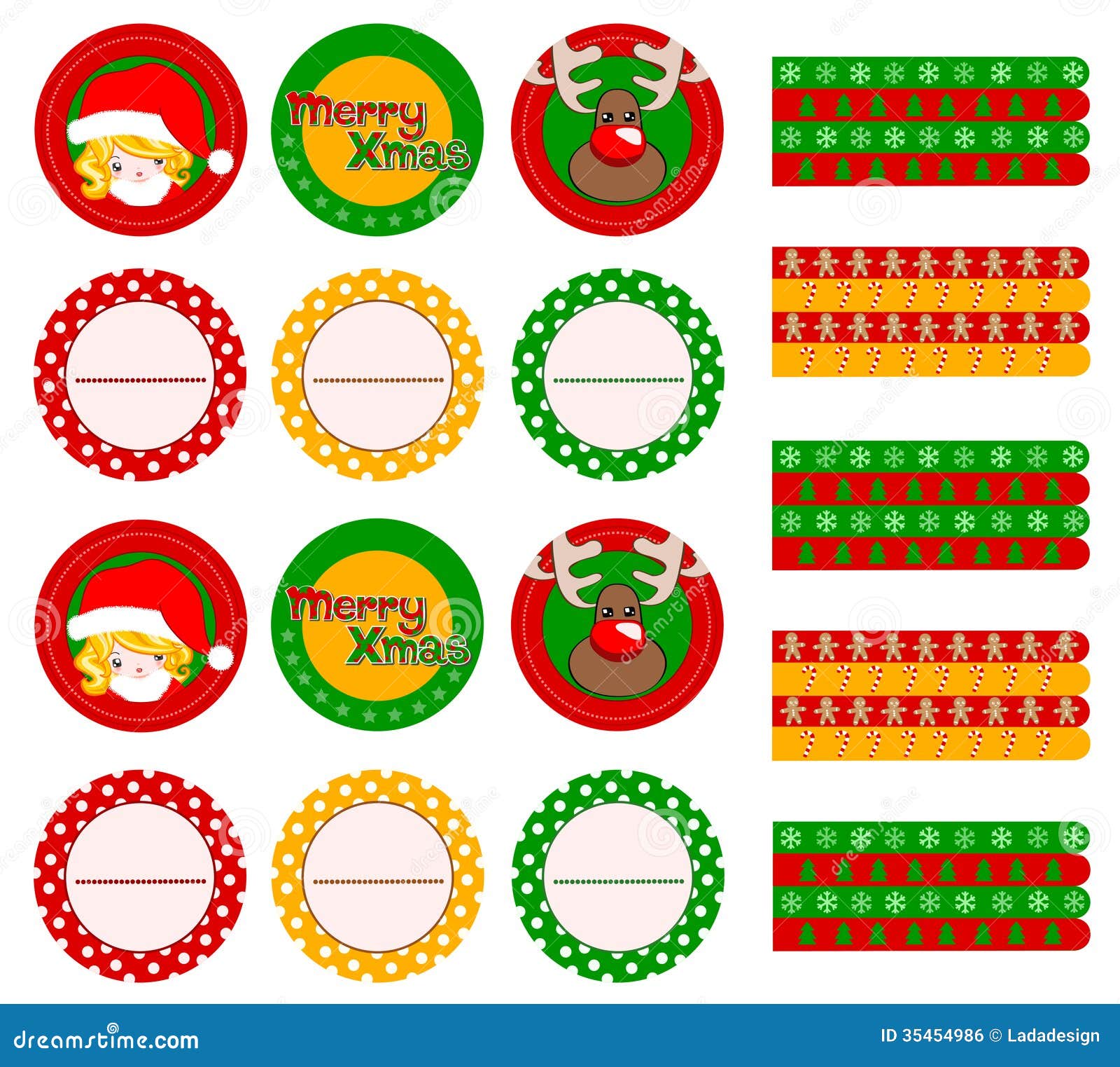 Christmas party elements stock illustration. Illustration of party ...