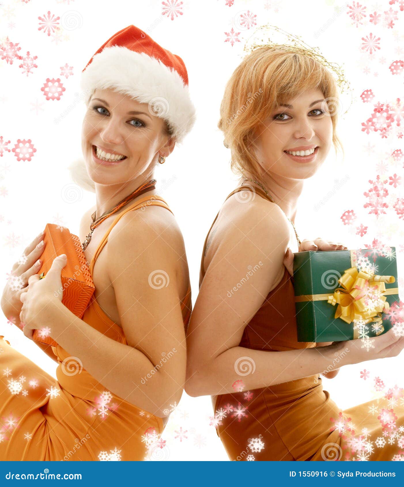 Christmas party girls stock photo. Image of joyful, fancy - 1550916