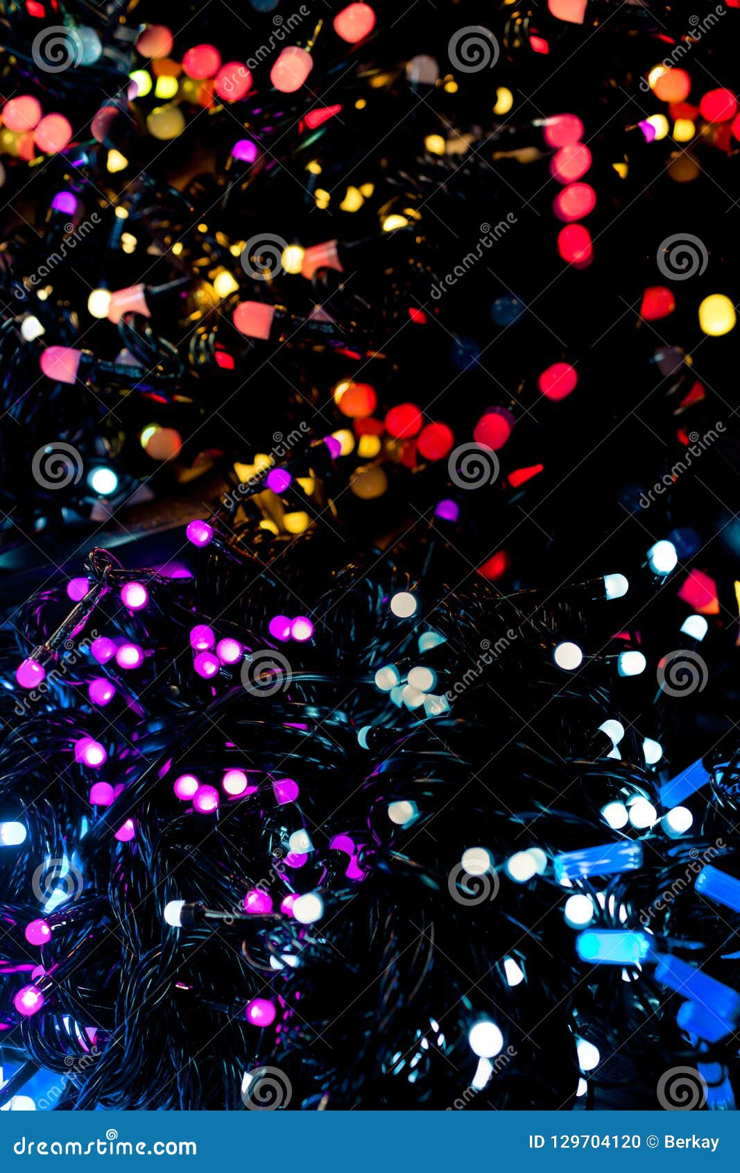 Christmas and Party Lights of a Certain Type Stock Photo - Image of ...