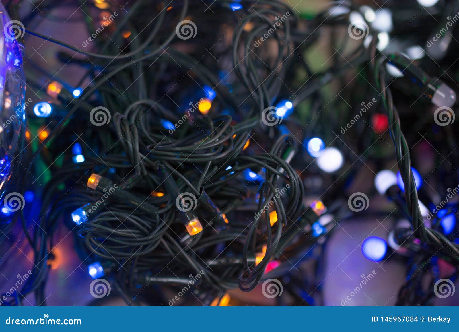 Christmas and Party Lights of a Certain Type Stock Photo - Image of ...