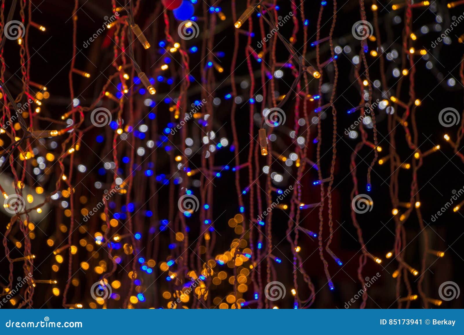 Christmas and Party Lights of a Certain Type Stock Image - Image of ...