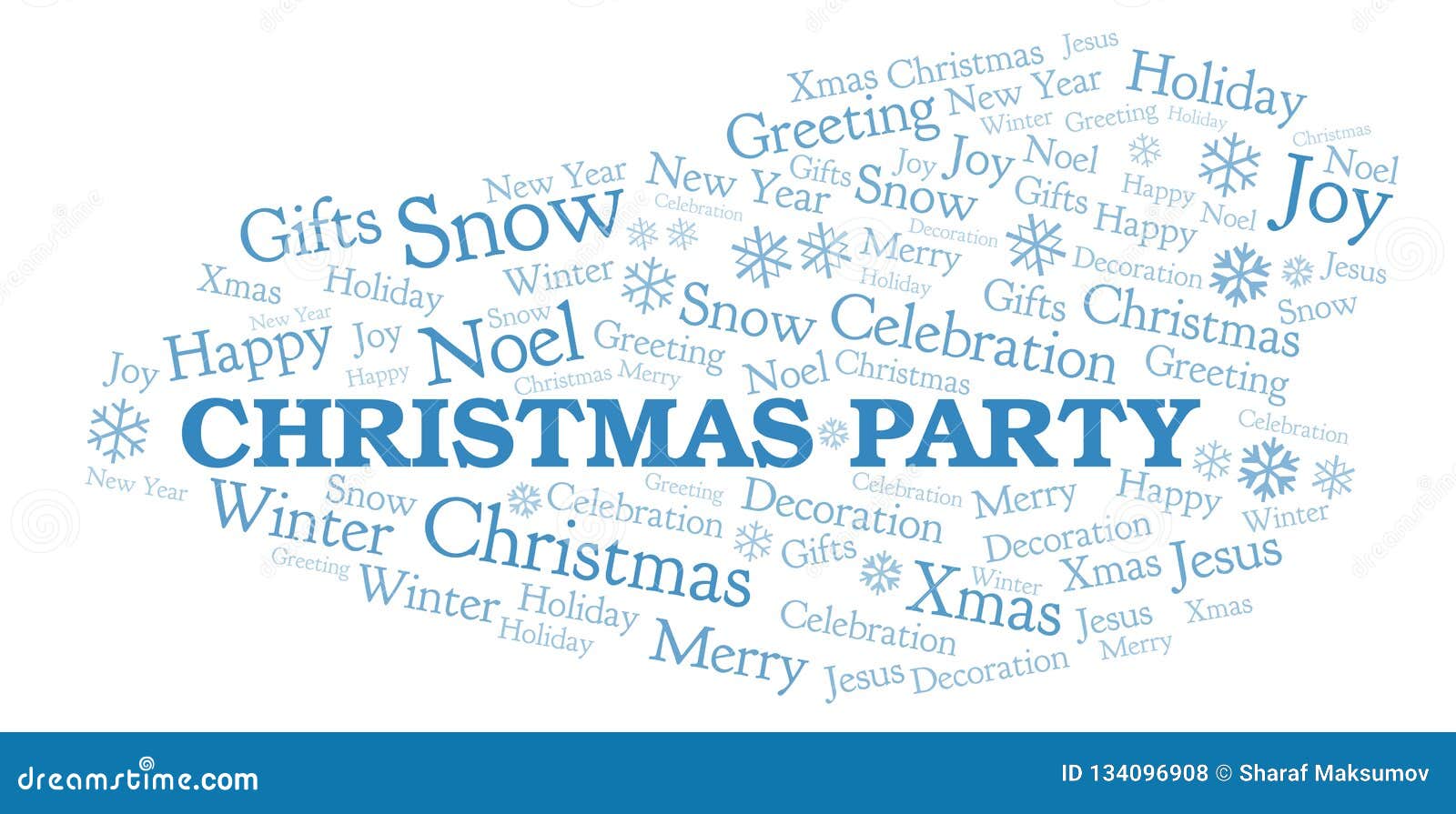 Christmas Party word cloud stock illustration. Illustration of ...