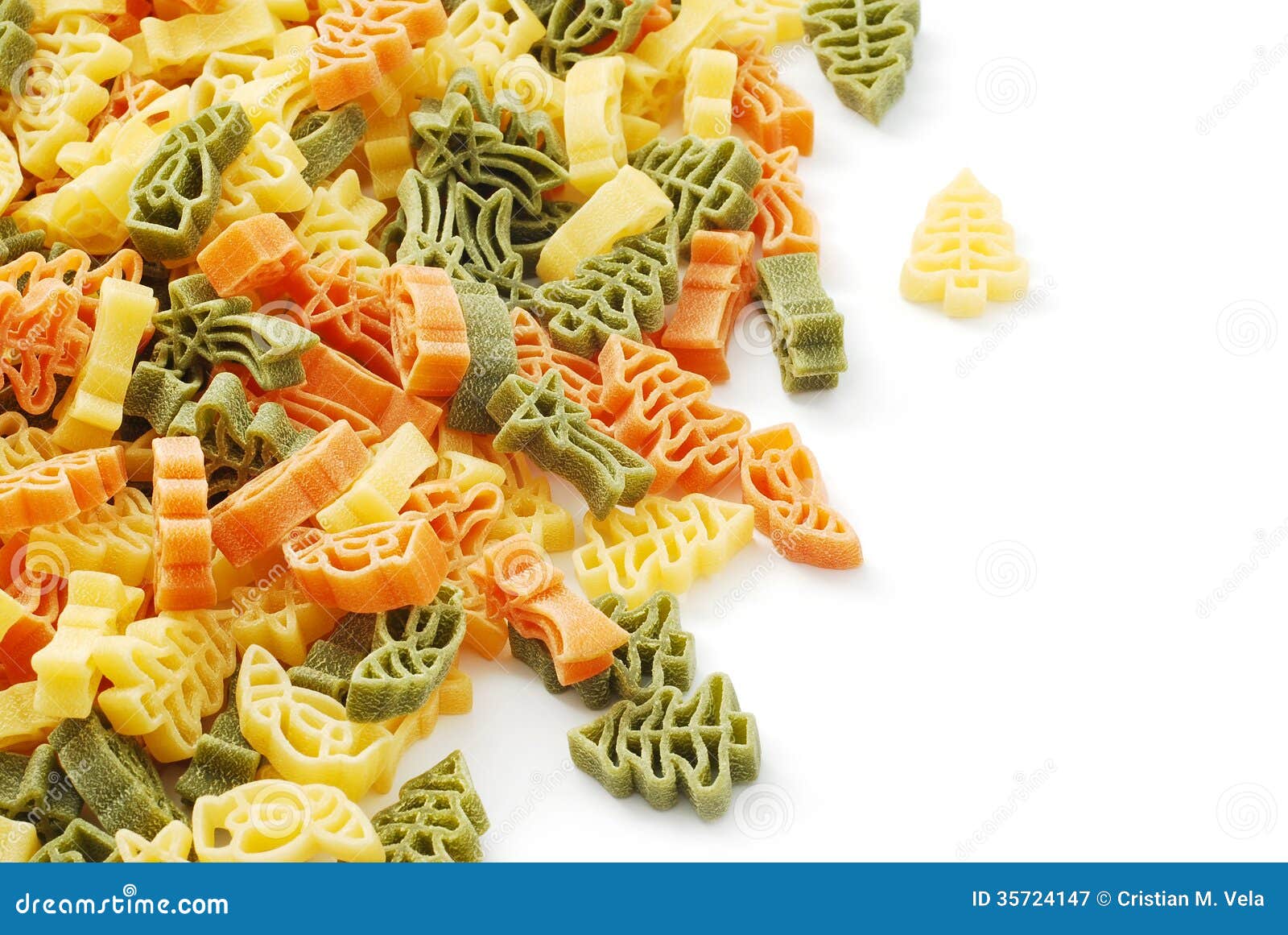 Christmas pasta stock image. Image of tomato, season - 35724147