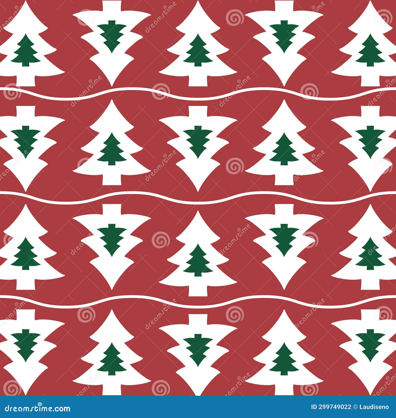 Christmas Pattern Background Gift Wrapping Paper Vector Stock ...