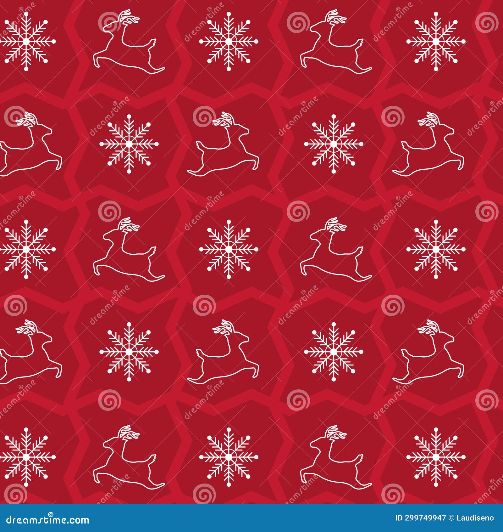 Christmas Pattern Background Gift Wrapping Paper Vector Stock ...
