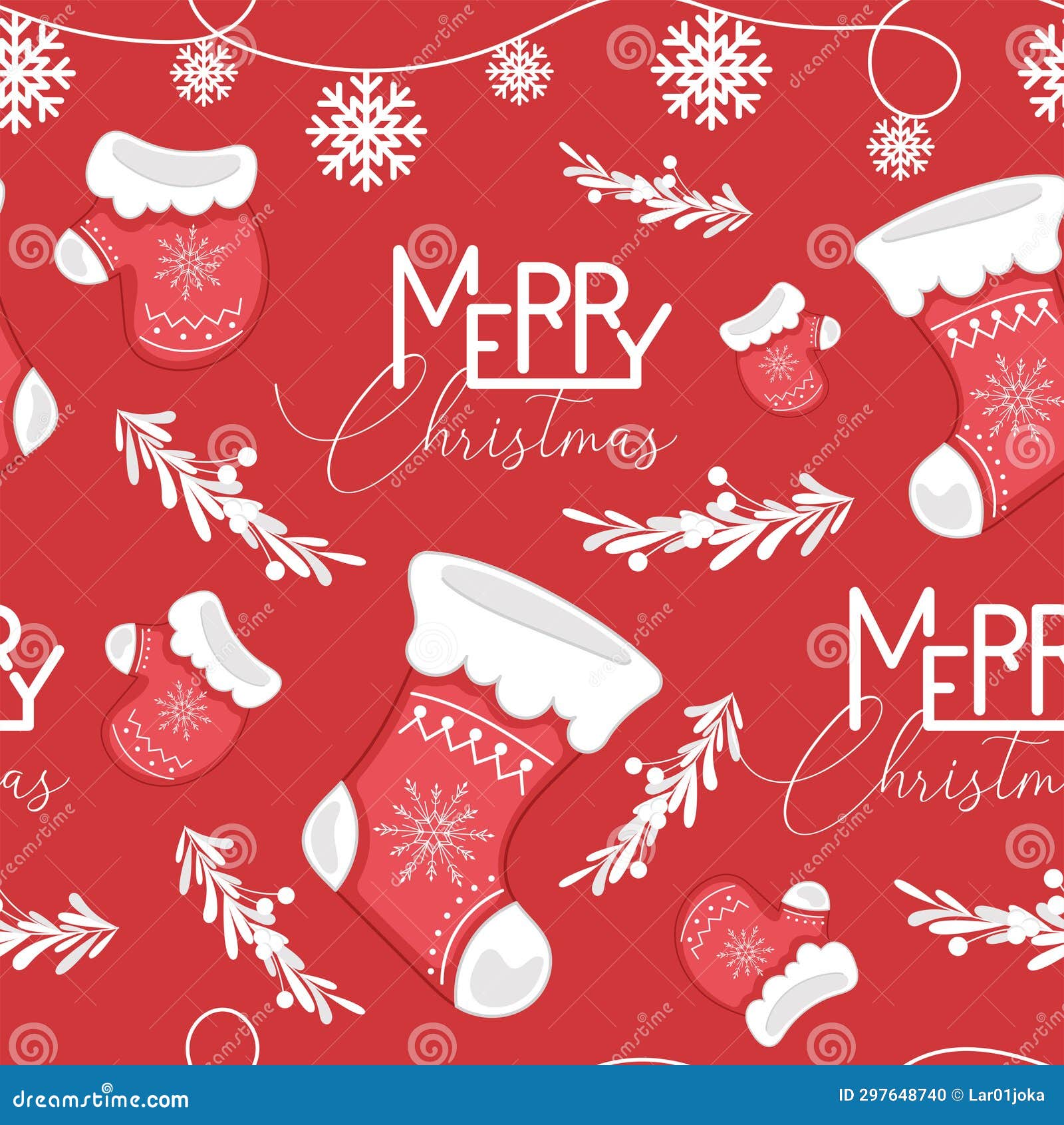 Christmas Pattern Background Gift Wrapping Paper Vector Stock Vector ...
