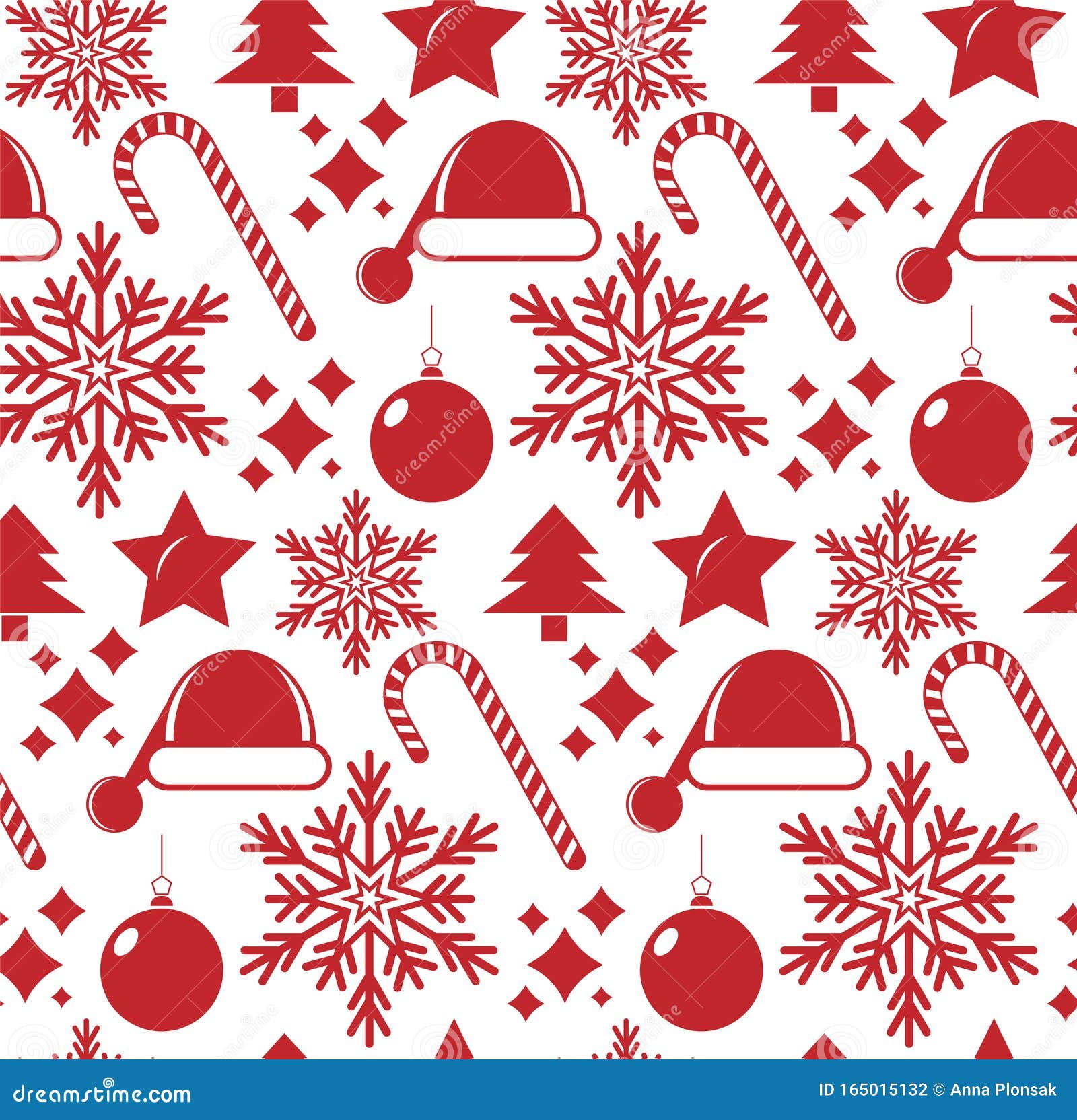 Christmas Pattern. Gift Wrapping. Vector Illustration. Eps10 Stock ...