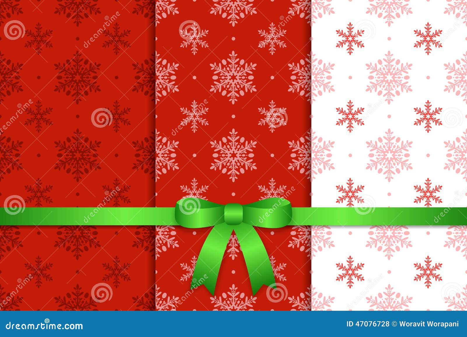 Christmas Pattern and Ribbon Stock Vector - Illustration of ribbon ...