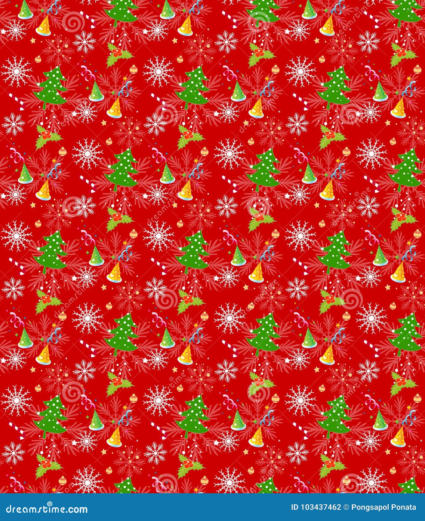 Christmas Pattern Seamless Backgrounds S Stock Illustration ...
