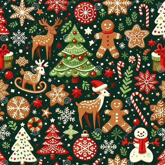 Christmas pattern vector stock illustration. Illustration of drawing ...