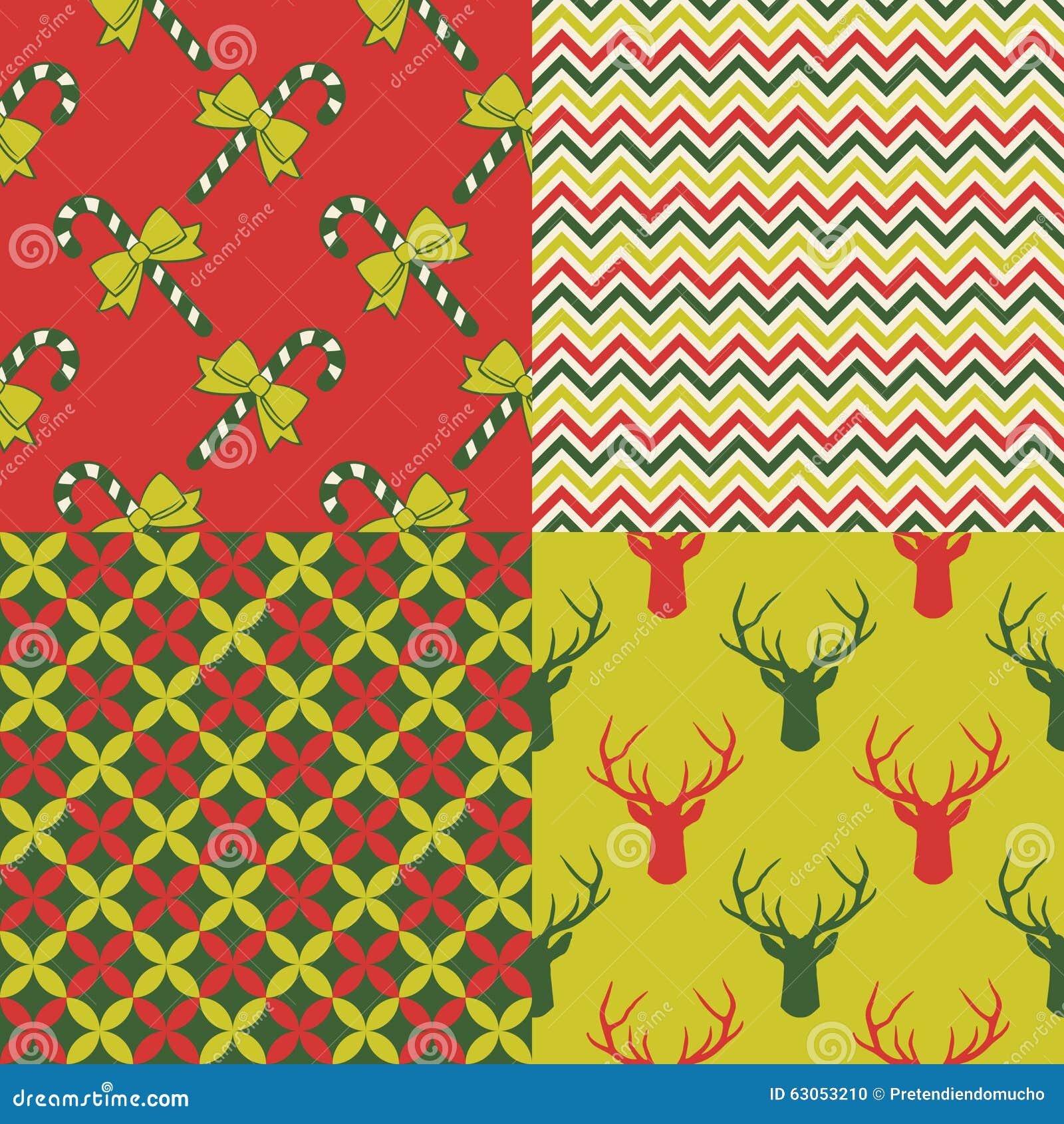 Christmas Patterns stock vector. Illustration of holiday - 63053210