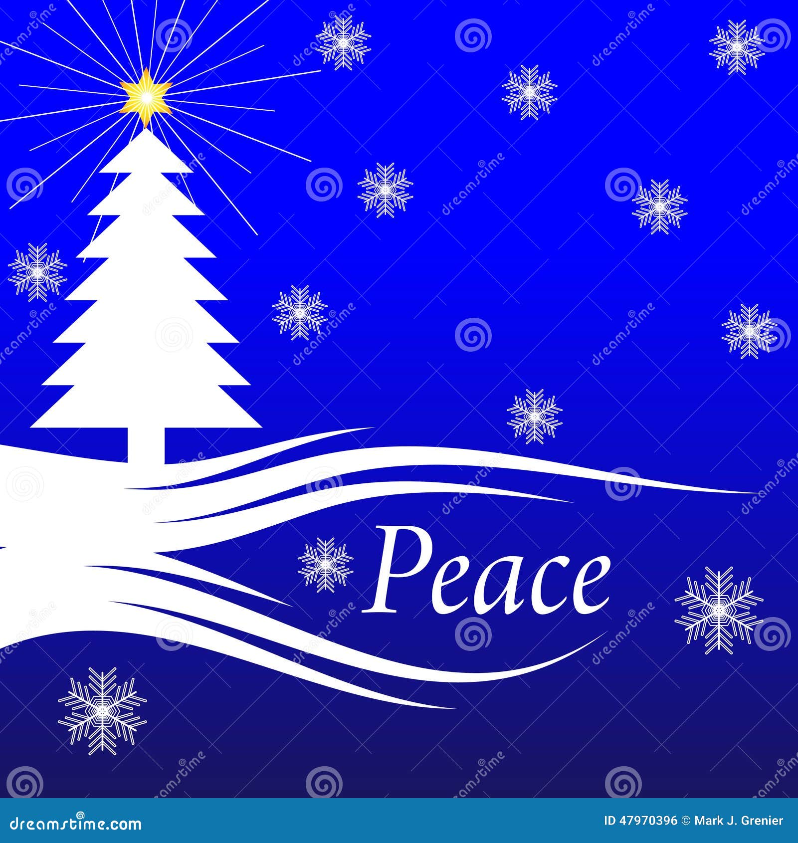 Christmas Peace stock illustration. Illustration of snow - 47970396