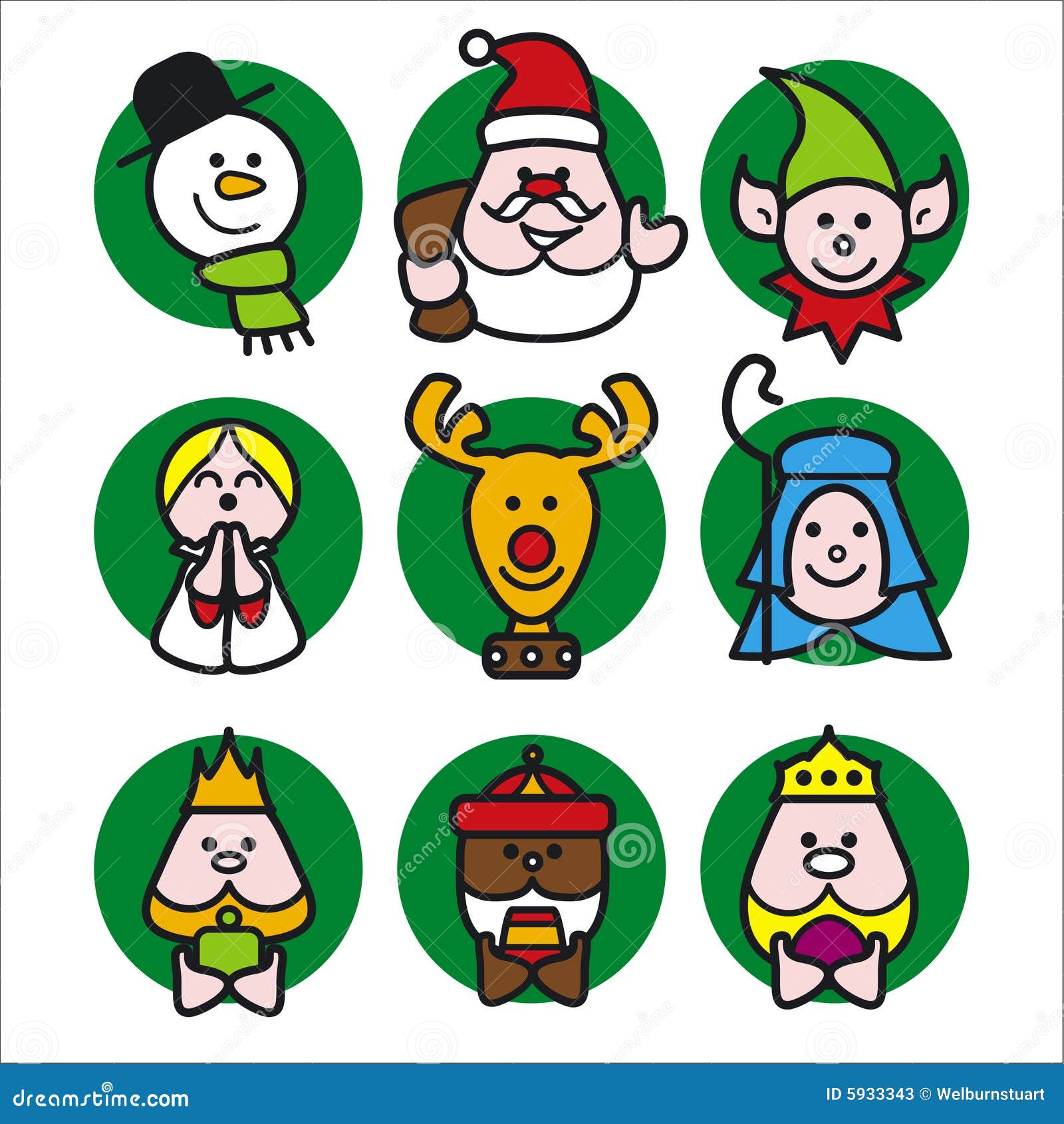 Christmas people stock illustration. Illustration of gaspar - 5933343