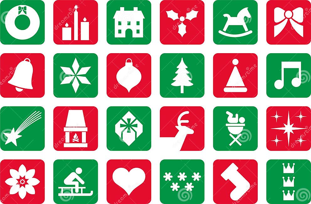 Christmas pictograms stock vector. Illustration of iconic - 22467782