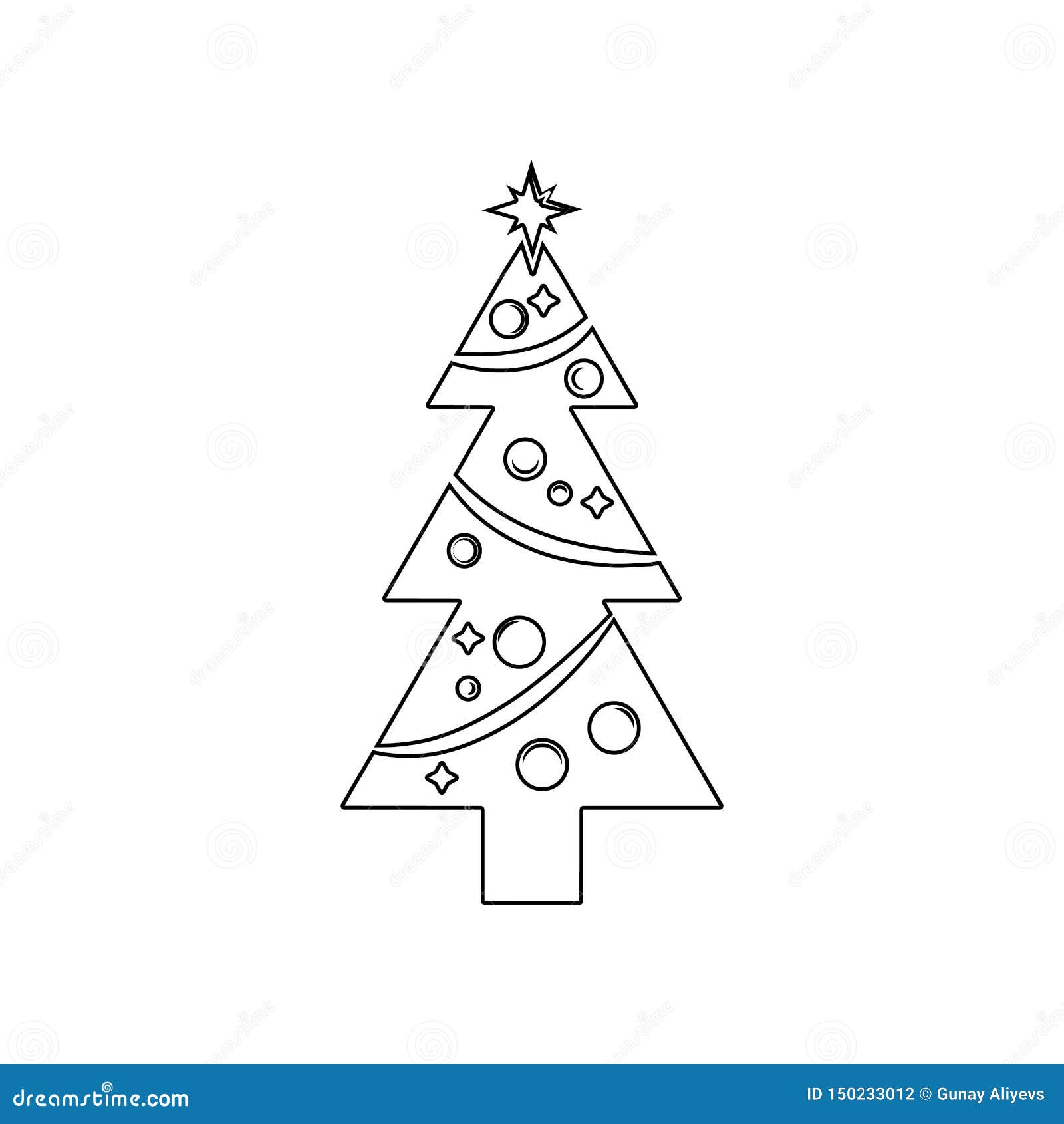 Christmas Pine Tree Icon. Element of Winter for Mobile Concept and Web ...