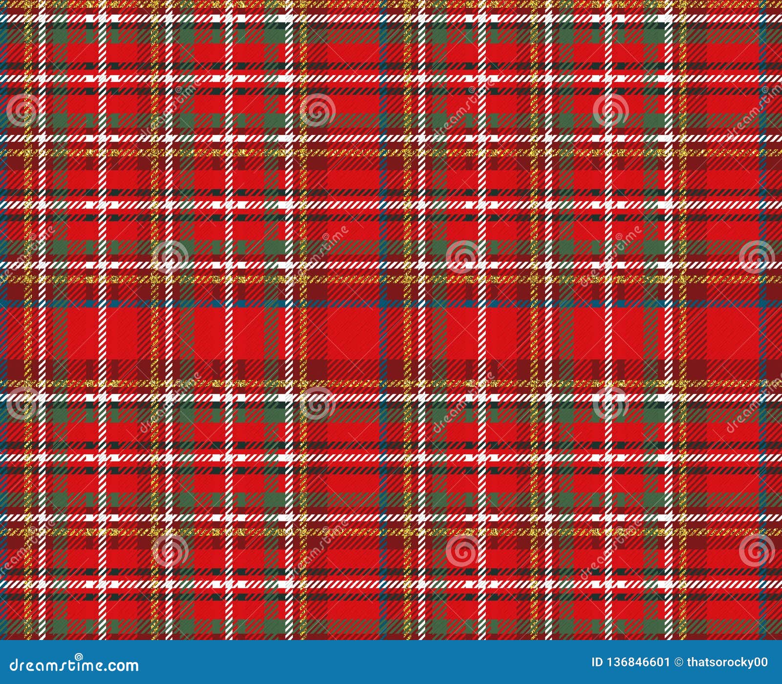 Christmas Plaid Modern Classic Pattern Stock Illustration ...